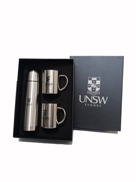 UNSW Thermos Flask & Mugs Set – UNSW Shop