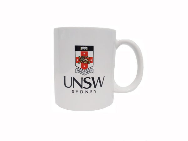 Coffee Mug - White with Colour UNSW Crest – UNSW Shop